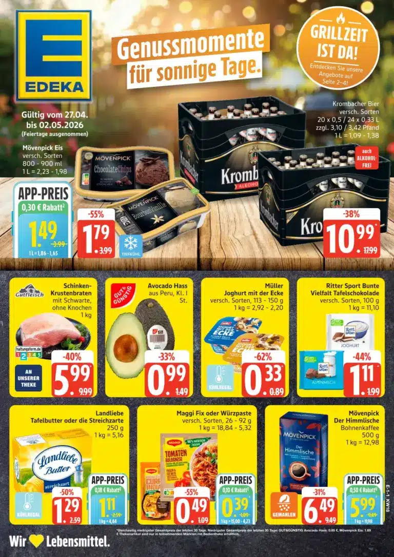 Еdeka prospekt Angebot 20.04.2026 diese Woche zum blättern